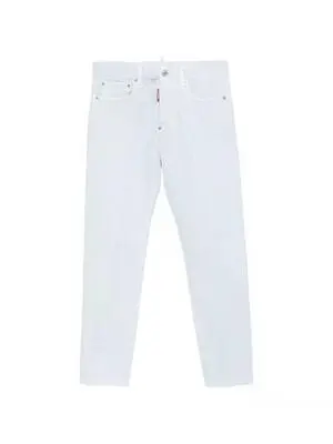 Dsquared2 Tomboy Jeans In Light Cotton - Blue
