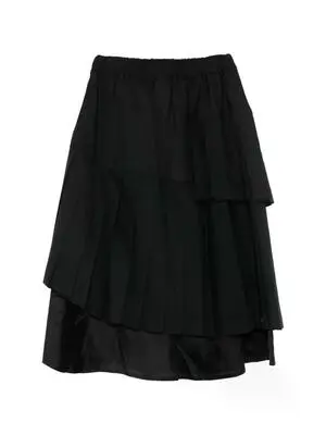 Noir Kei Ninomiya Pleated Asymmetrical Skirt