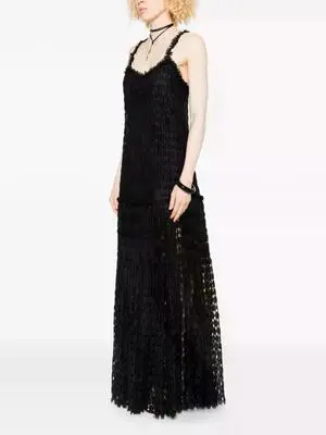 Ulla Johnson Ruffled-detail Maxi Dress - Black
