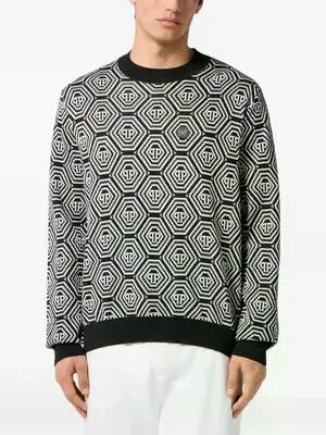 Philipp Plein Monogram-pattern Sweater