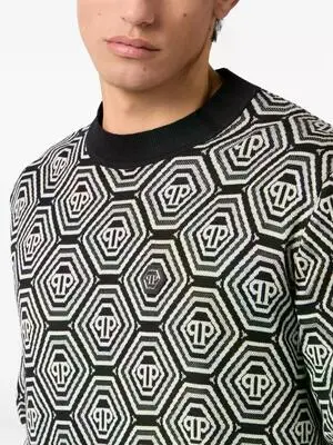 Philipp Plein Monogram-pattern Sweater
