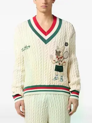 Philipp Plein Tennis Club Sweater - Neutrals