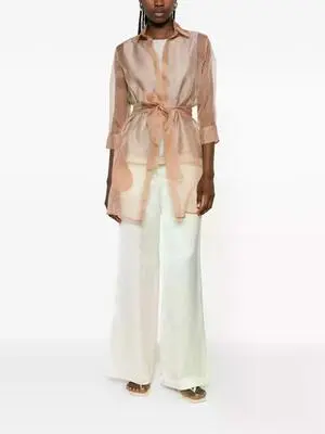 MAZZARELLI Organza Sheer Shirt