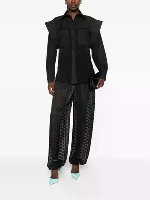 LANVIN Patch Pocket Long Sleeve Shirt