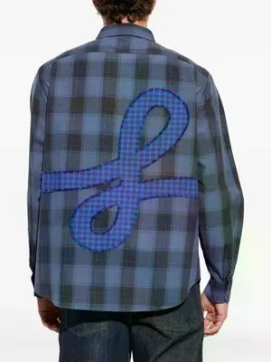 Loewe Plaid Cotton Shirt - Blue