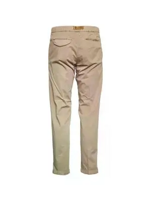 WHITE SAND Satin Drawstring Trousers - Neutrals