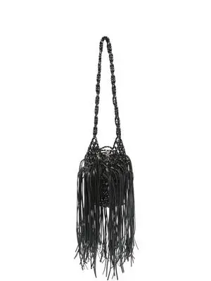 Patrizia Pepe Fringed Shoulder Bag