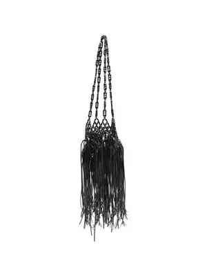 Patrizia Pepe Fringed Shoulder Bag