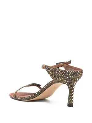 Kurt Geiger Embellished Buckle Sandals - Brown