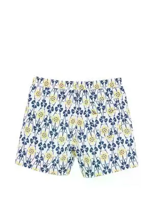 Altea Floral-print Swim Shorts - White