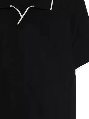 DIKTAT Ribbed Contrast-tipped T-shirt