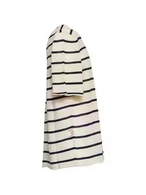 AMARANTO Striped Crewneck T-shirt