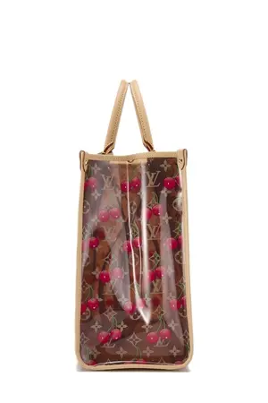LOUIS VUITTON Takashi Murakami Monogram Cerises On The Go - Brown