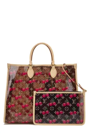 LOUIS VUITTON Takashi Murakami Monogram Cerises On The Go - Brown