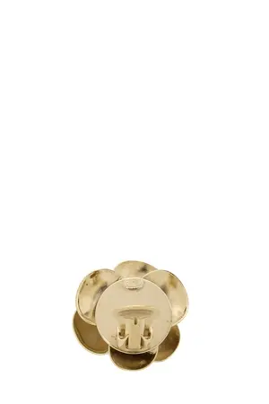 Chanel Acrylic Camellia Dangle Earrings