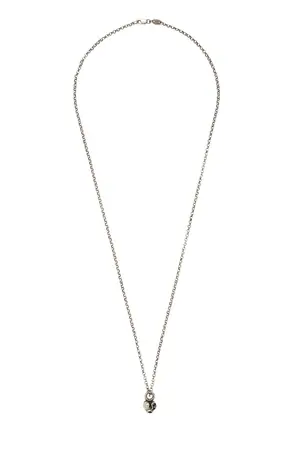 CHROME HEARTS Sterling Silver Heart Stack Necklace