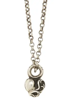 Chrome Hearts Sterling Heart Stack Necklace