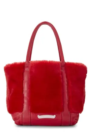 Chrome Hearts Fur And Leather Handbag