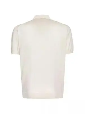 Fedeli Gabriel Giza Three-button Classic Polo Shirt - Neutrals