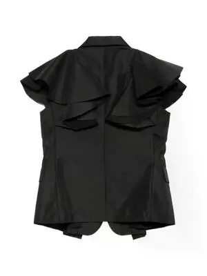 Comme Des Garçons Ruffled Button Coat