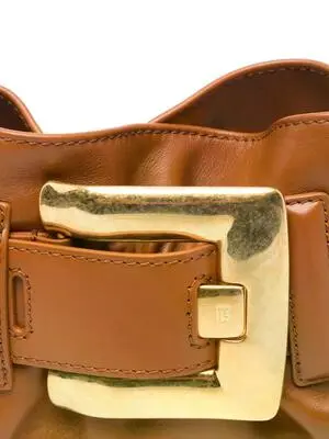 Balmain Buckle-chain Leather Tote