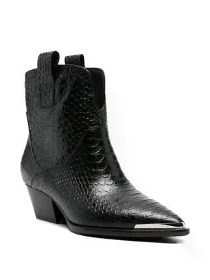 ADRIANNA FERETTI Snake-pattern Boots