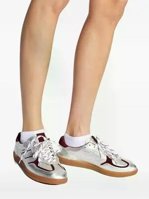 ALOHAS Tb.490 Shimmer Leather Sneakers - Silver