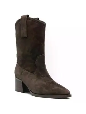 ADRIANNA FERETTI Suede Cowboy Boots
