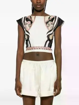 La DoubleJ Graphic-print Top
