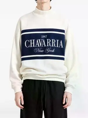 WILLY CHAVARRIA Gilroy Crew-neck Sweatshirt - White