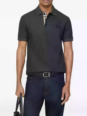 Burberry Cotton Polo Shirt - Grey