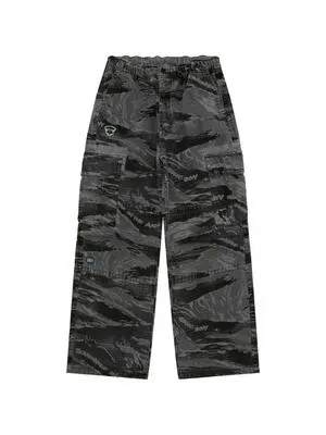 Aape By *a Bathing Ape Black Wash Pants For Men