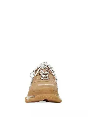 Balenciaga Triple S Clear Sole Sneakers - Brown