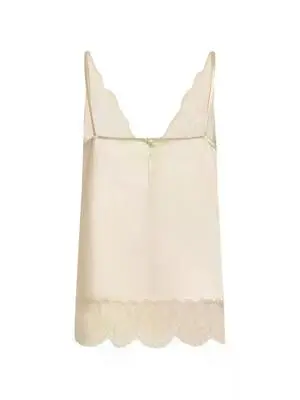 Dolce & Gabbana Silk Satin Lace Top
