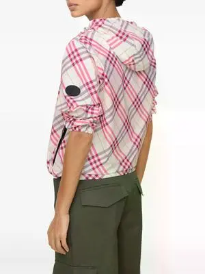 Burberry Check Hooded Jacket - Neutrals