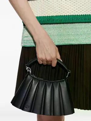 Lacoste Lenglen Pleated Tote - Black