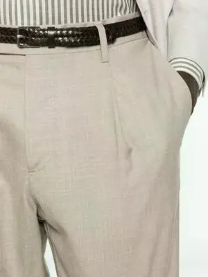 GREYED Albert Pleated Trousers - Neutrals