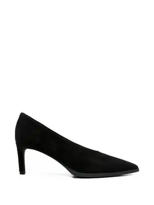 ADRIANNA FERETTI Suede Pointed Toe Pumps