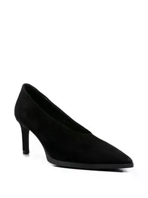 ADRIANNA FERETTI Suede Pointed Toe Pumps
