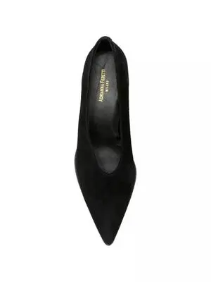 ADRIANNA FERETTI Suede Pointed Toe Pumps