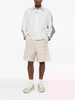 Mihara Yasuhiro Distressed Raw-cut Shorts