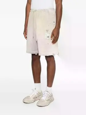 Mihara Yasuhiro Distressed Raw-cut Shorts