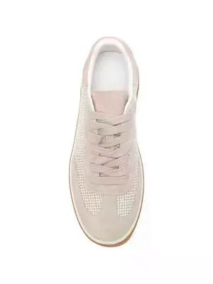 SERGIO MORETTI FIRENZE Suede Panel Sneakers - Neutrals