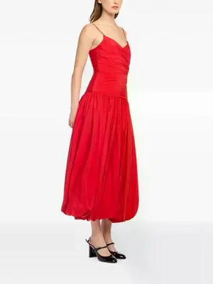 Cinq À Sept Fia Draped Midi Dress