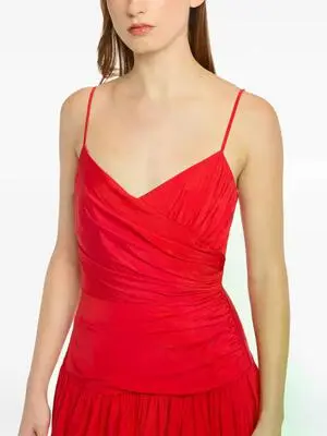Cinq À Sept Fia Draped Midi Dress