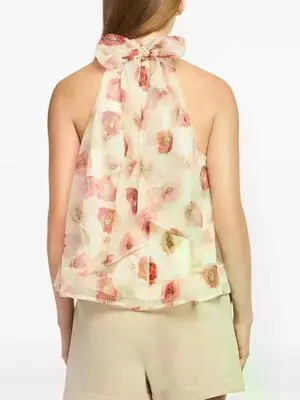 Cinq À Sept Floral Halterneck Blouse