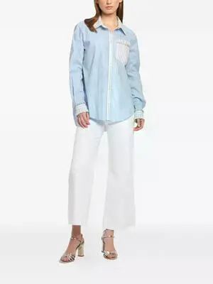 Cinq À Sept Dorsia Striped-embellished Shirt