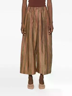 UMA WANG Striped Palazzo Pants