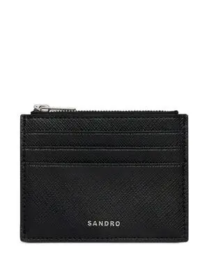 Sandro Logo-lettering Card Holder - Black