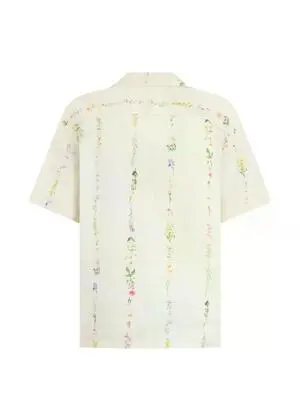 120% Lino Floral-print Linen Shirt